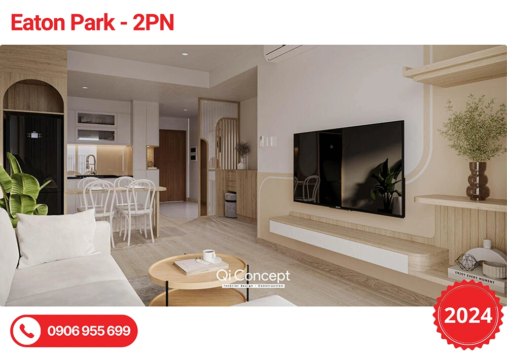 Khám Phá Mẫu Thiết Kế Nội Thất Căn Hộ Eaton Park | Qi Concept